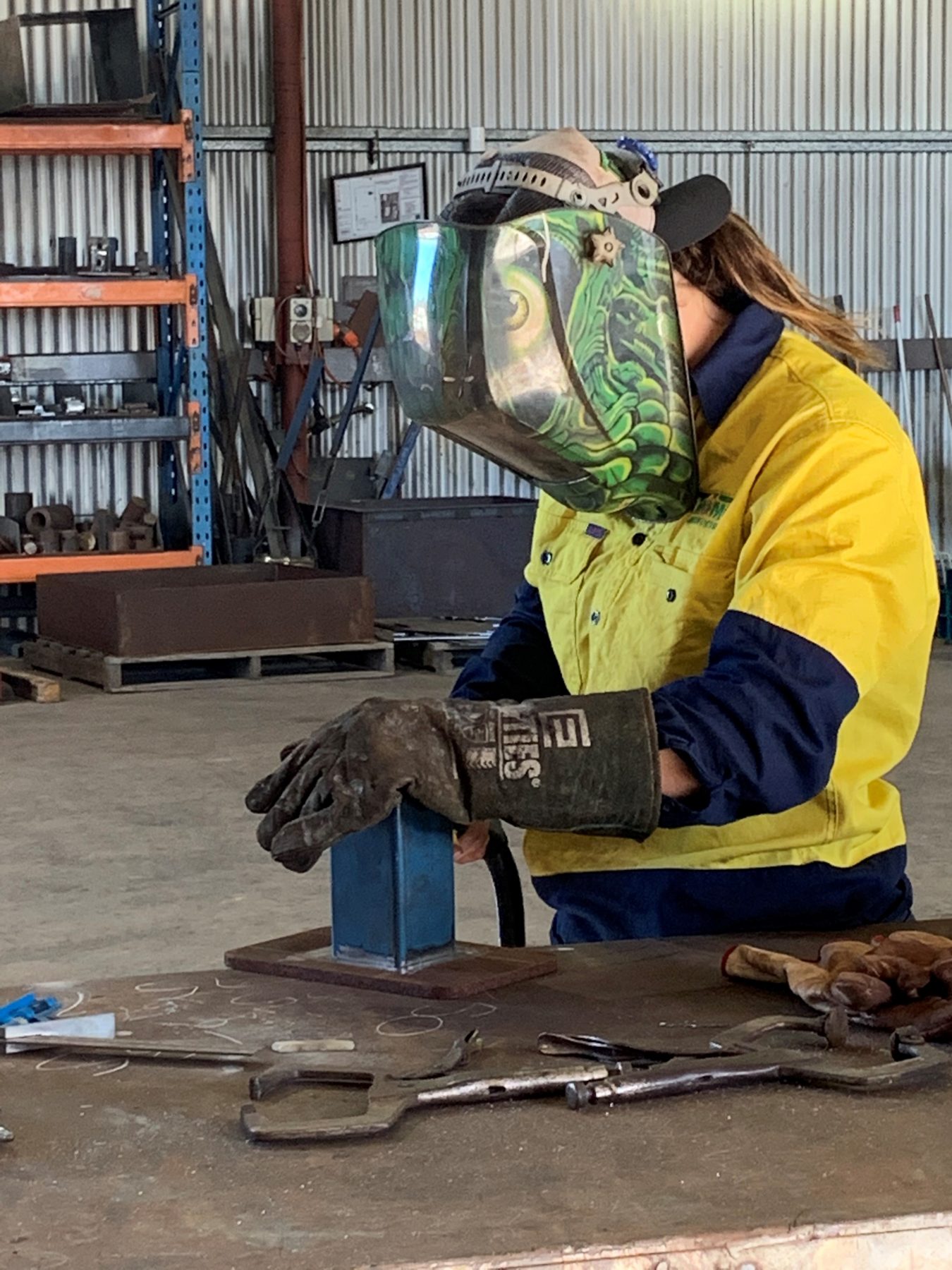 Golden West Apprenticeships News | Grace loves her boilermaking ...